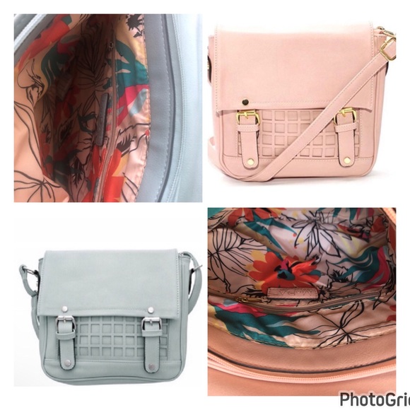 Moda | Bags | 2 Moda Crossbody Bags With Long Adj Strap Floral Lining ...